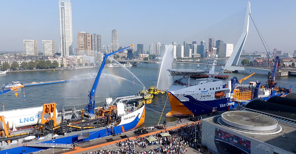 Van Oord celebrates christening of cable-laying vessel Calypso | Van Oord