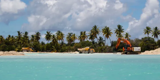Coastal protection and land reclamation in the Maldives | Van Oord