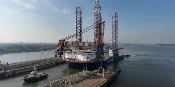 Van Oord’s brand-new offshore installation vessel Boreas arrived in the ...