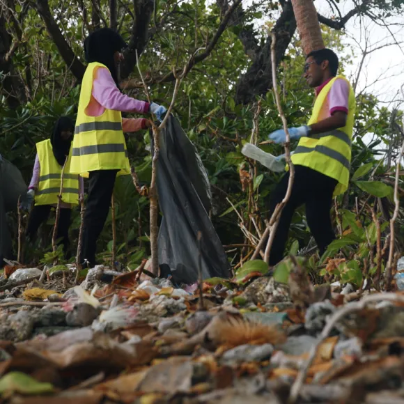 Coastal protection and land reclamation in the Maldives | Van Oord