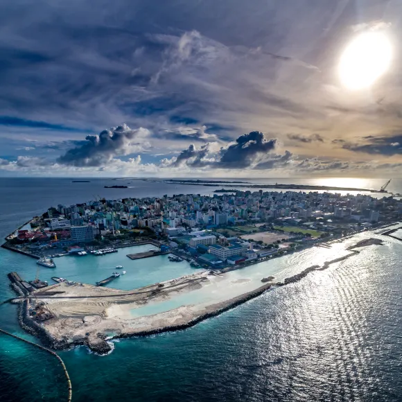 Coastal protection and land reclamation in the Maldives | Van Oord