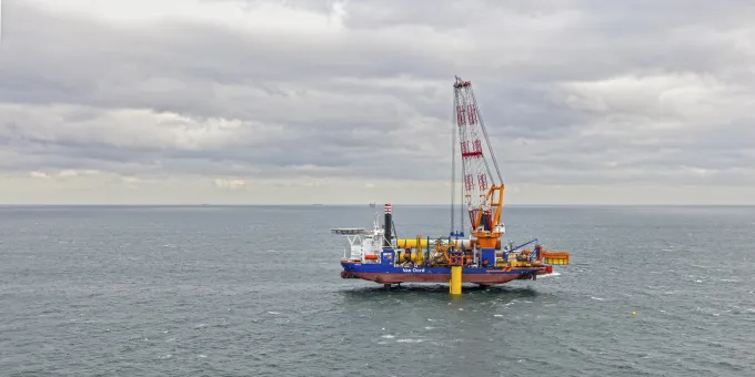 First Borssele III & IV monopile in place | Van Oord