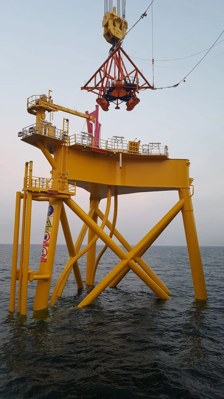 Van Oord installs first jacket foundation on the East Anglia ONE ...